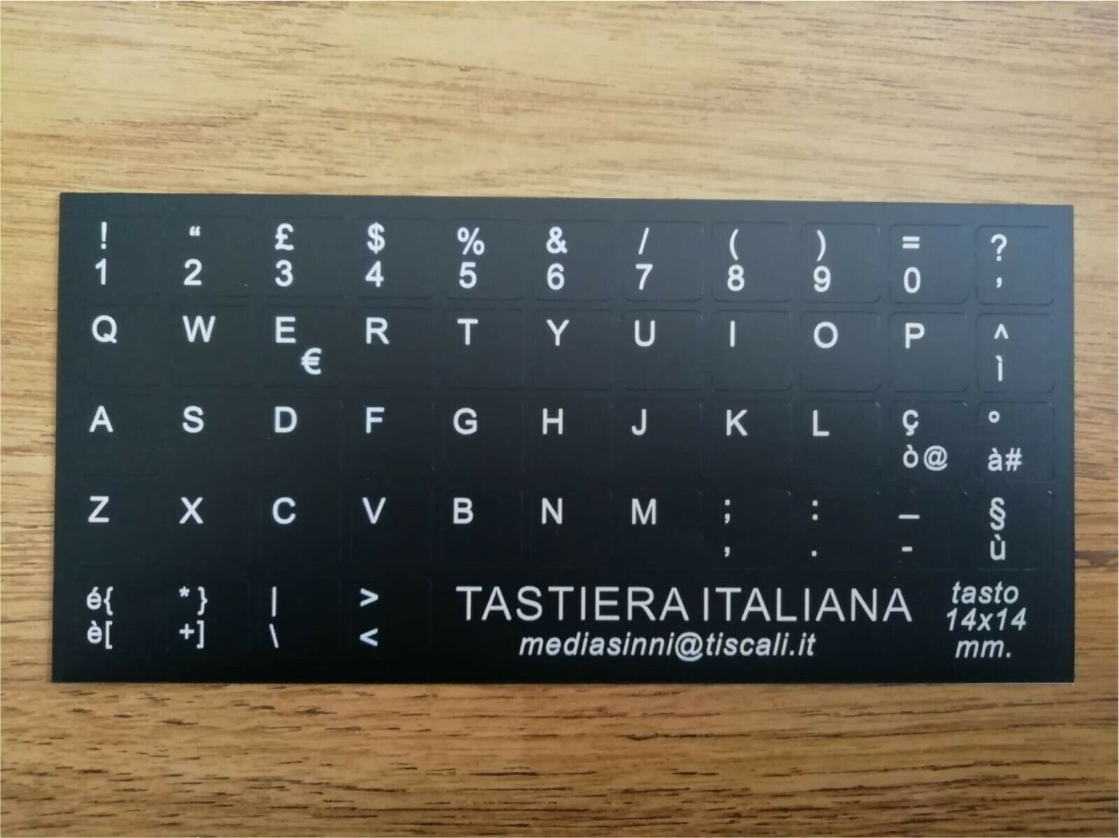 Tastiera Adesiva Lingua Italiana Pc (1 kit) (misura tasto 14x14mm ...